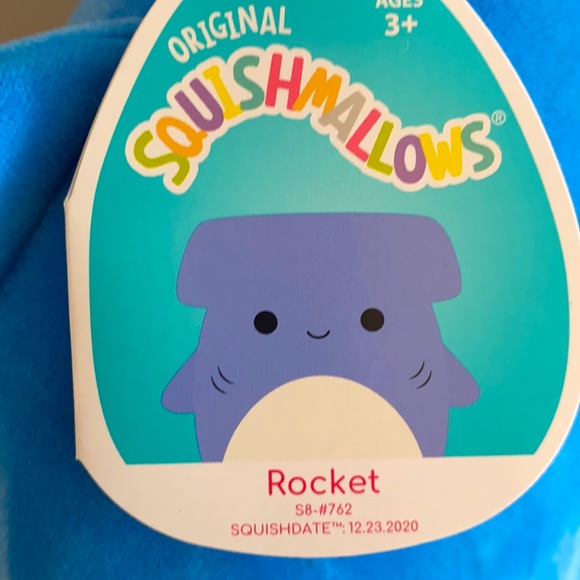 Squishmallows | Other | Nwt 8 Rocket The Hammerhead Shark Squishmallow ...